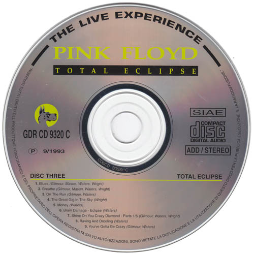 BOX SET COLLECTIONS: Pink Floyd : Total Eclipse Box Set ( 4CDs )