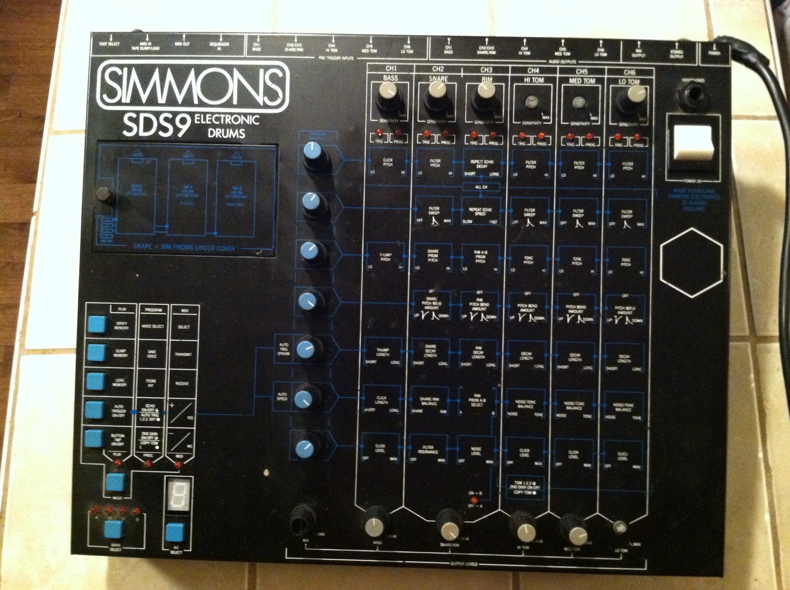 MATRIXSYNTH: Simmons SDS9 Classic 80s Vintage DRUM Machine