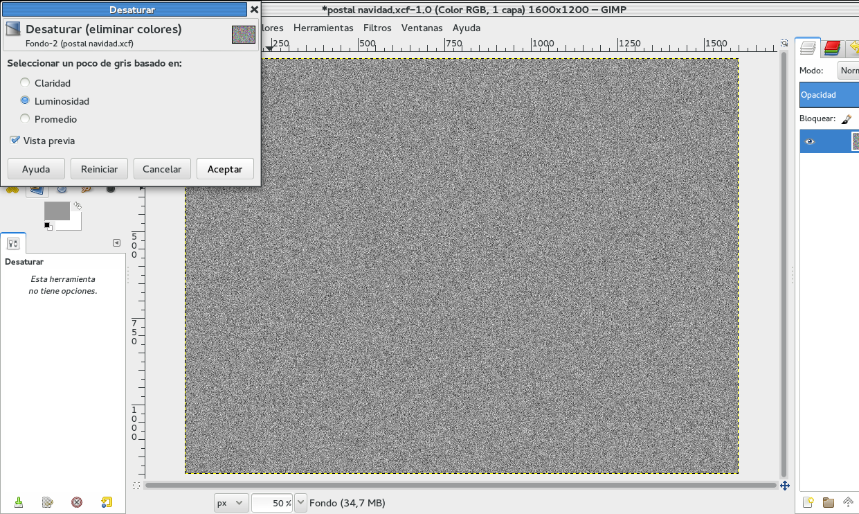 Diis deabusque: Postal de Navidad con GIMP