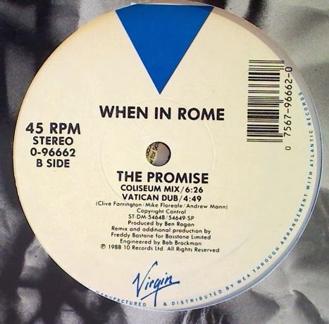 Retro Disco 80s: When in Rome The Promise - Maxi Single - 1988.