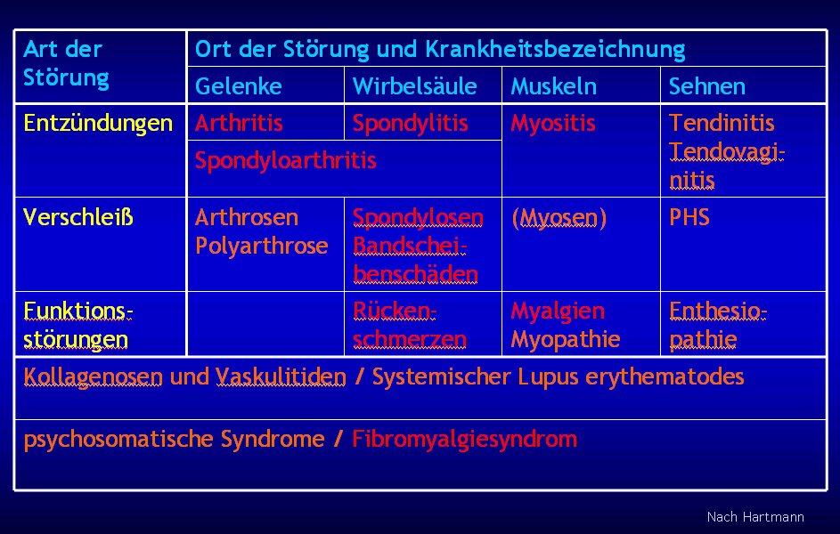 Rheumatologe: Verschiedene Schmerzarten in der Rheumatologie