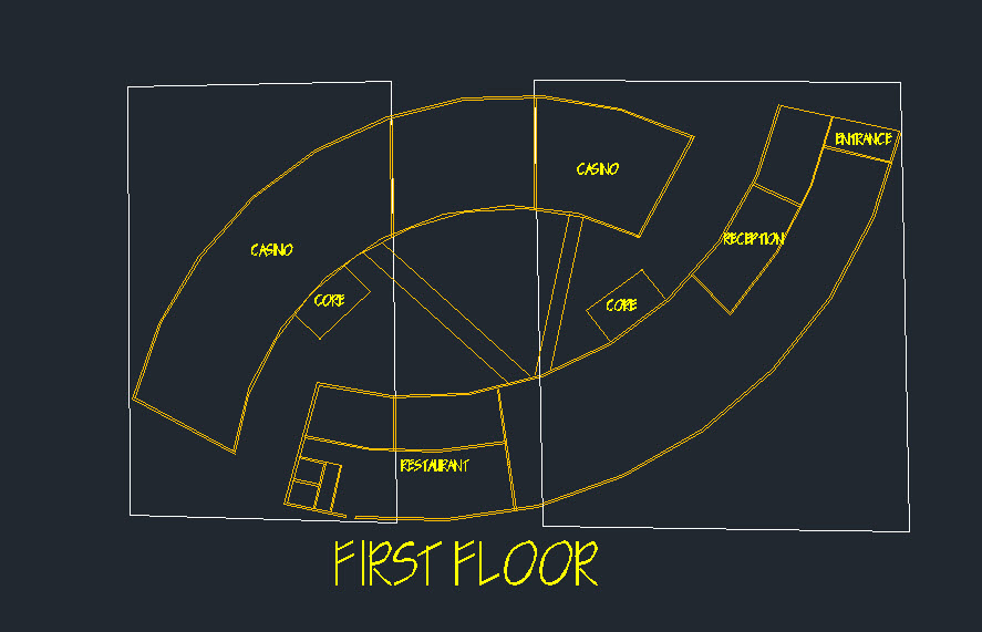 HOTEL / CASINO: Building layouts and floor plans