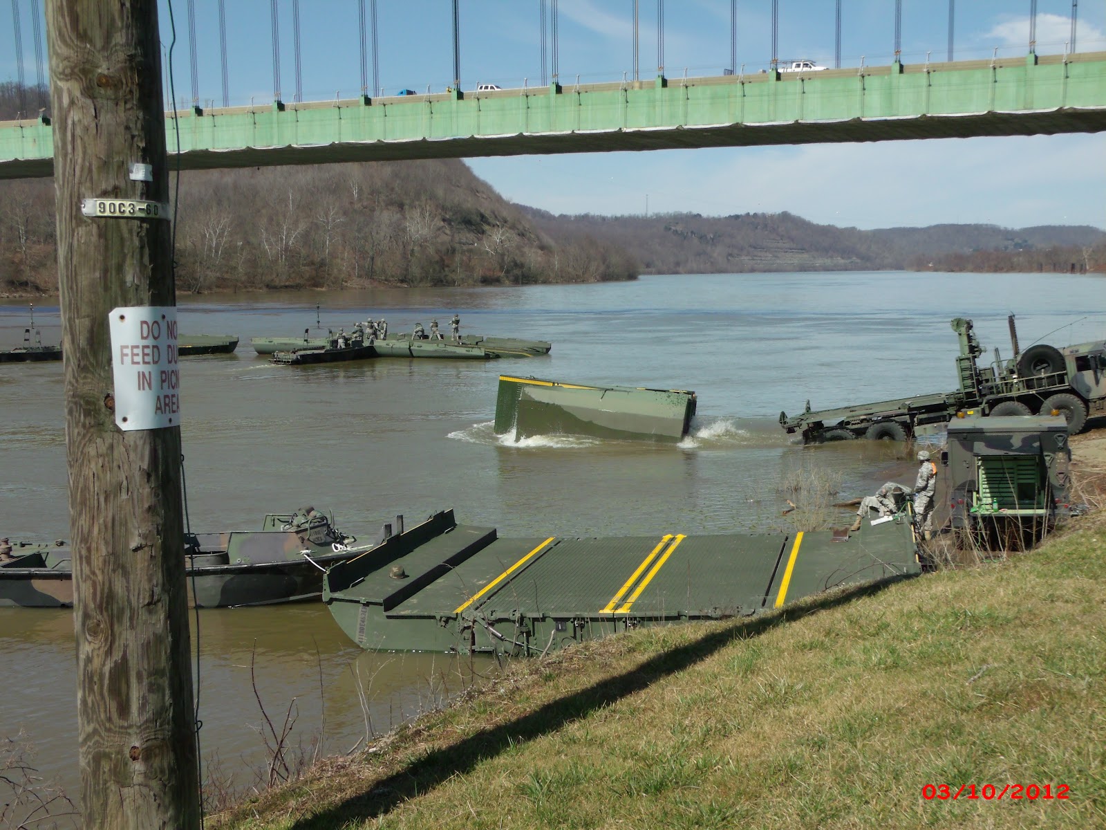 COUNTRY WHISPERS: Army Training - Building a Floating Bridge