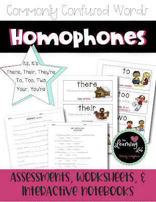 Homophone Activities: Commonly Confused Words! - The Learning Lab by ...