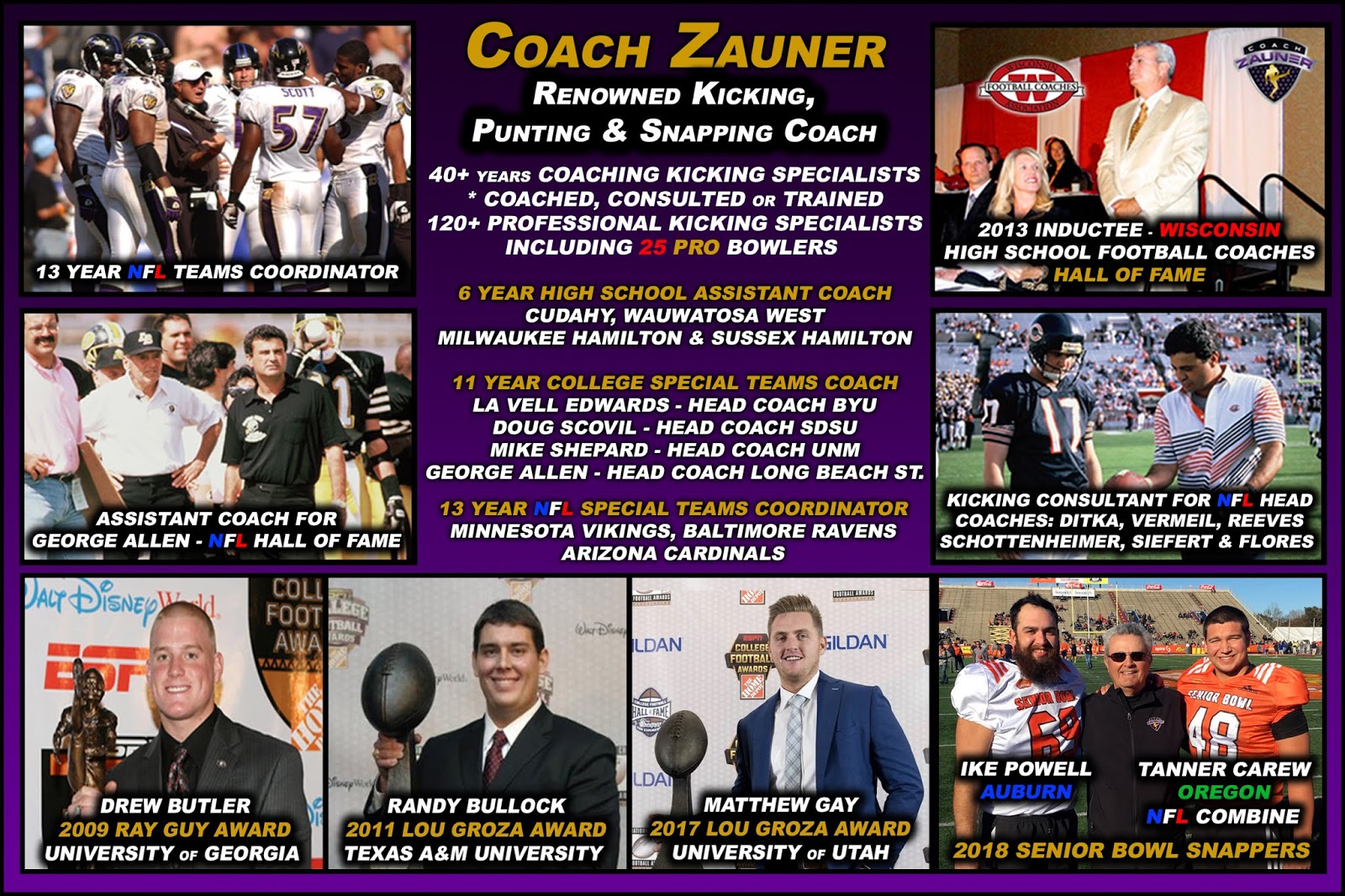 Coach Zauner's Blog...: Arizona Kicking Camps For Pop Warner & Middle ...
