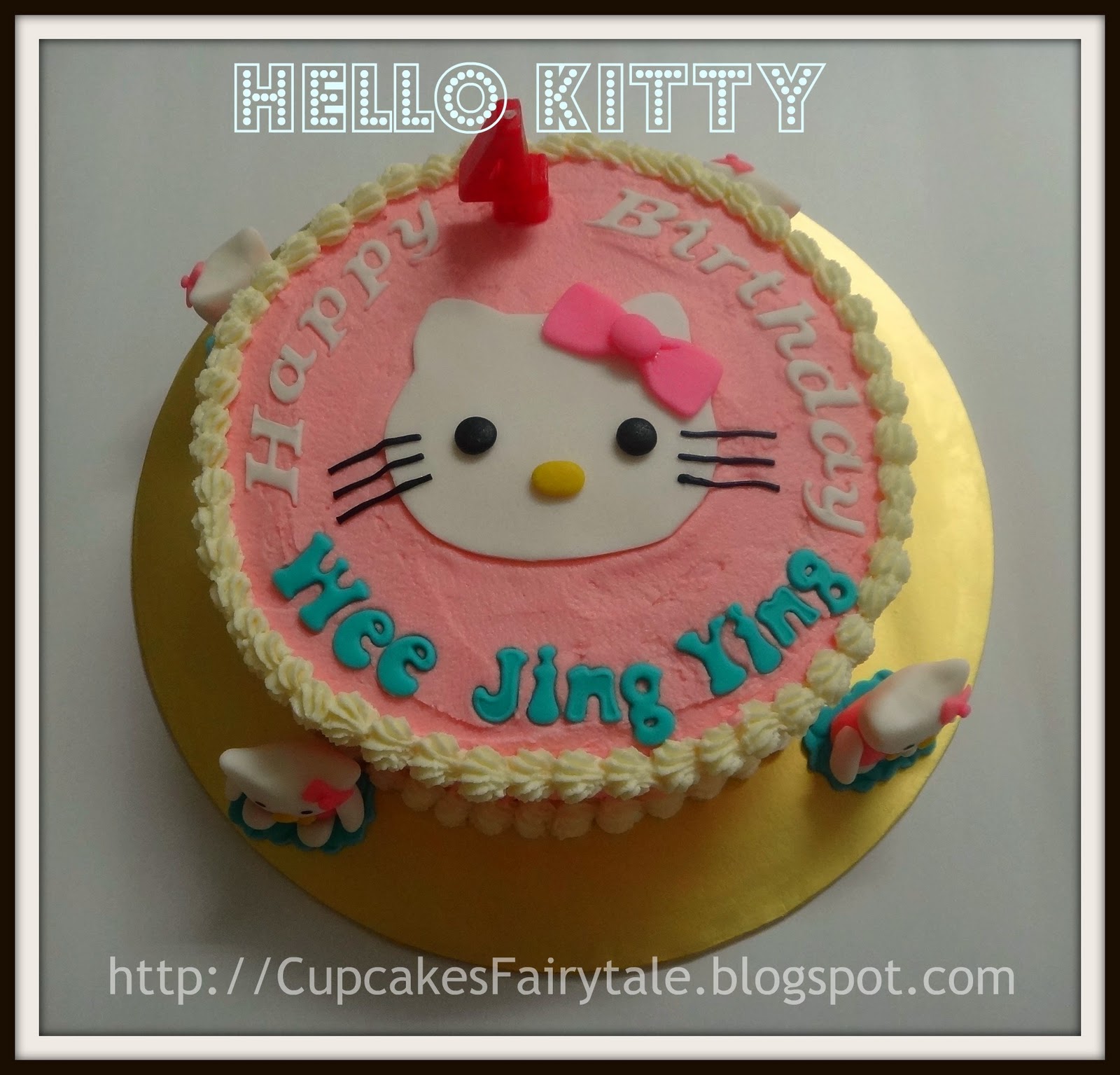 Cupcakes Fairytale: WEE JING YING's HELLO KITTY BIRTHDAY CAKE (1)