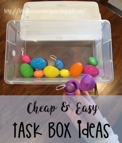 Little Miss Kim's Class: Cheap & Easy Task Box Ideas in Special Education