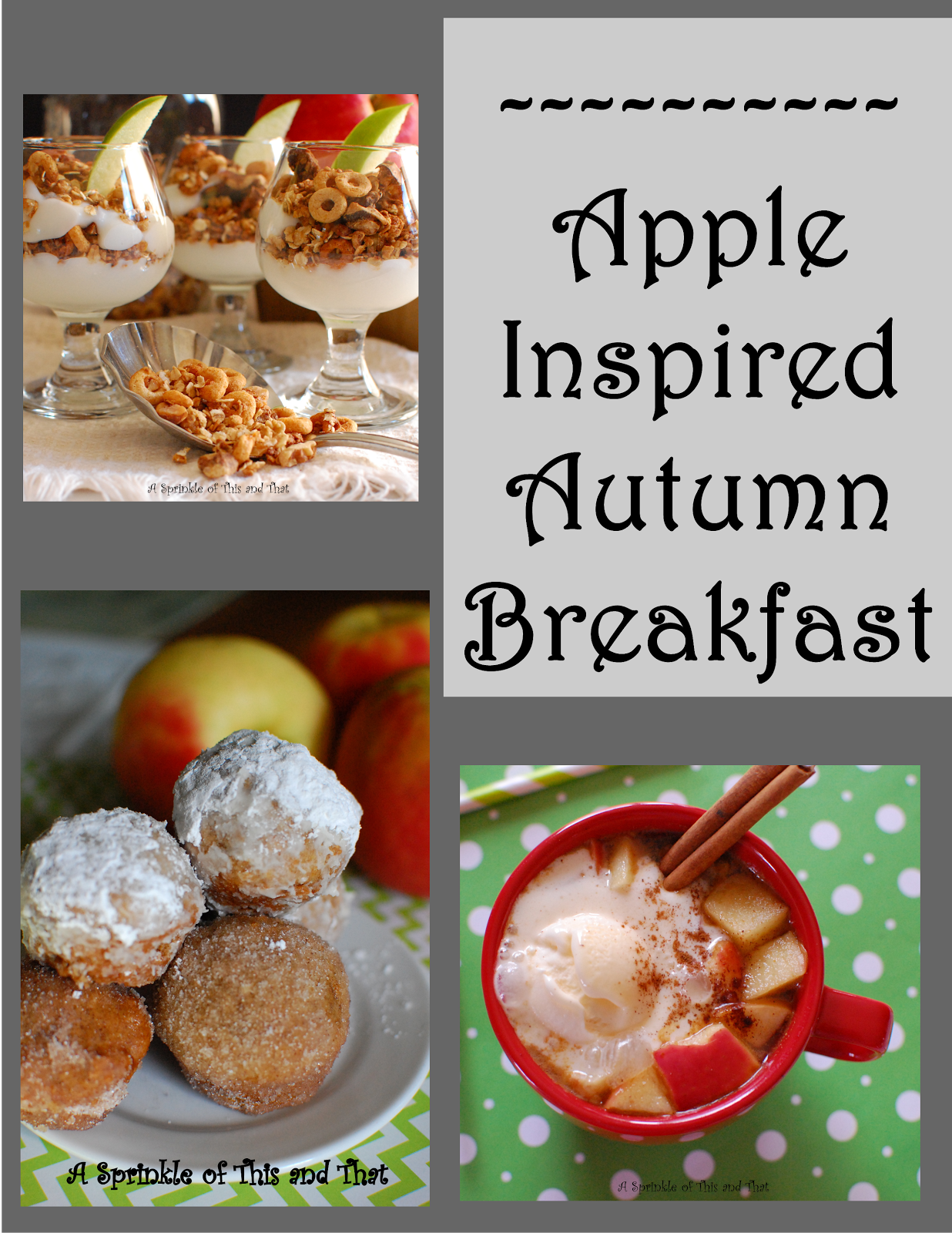 A Sprinkle of This and That: Apple Inspired Autumn Breakfast