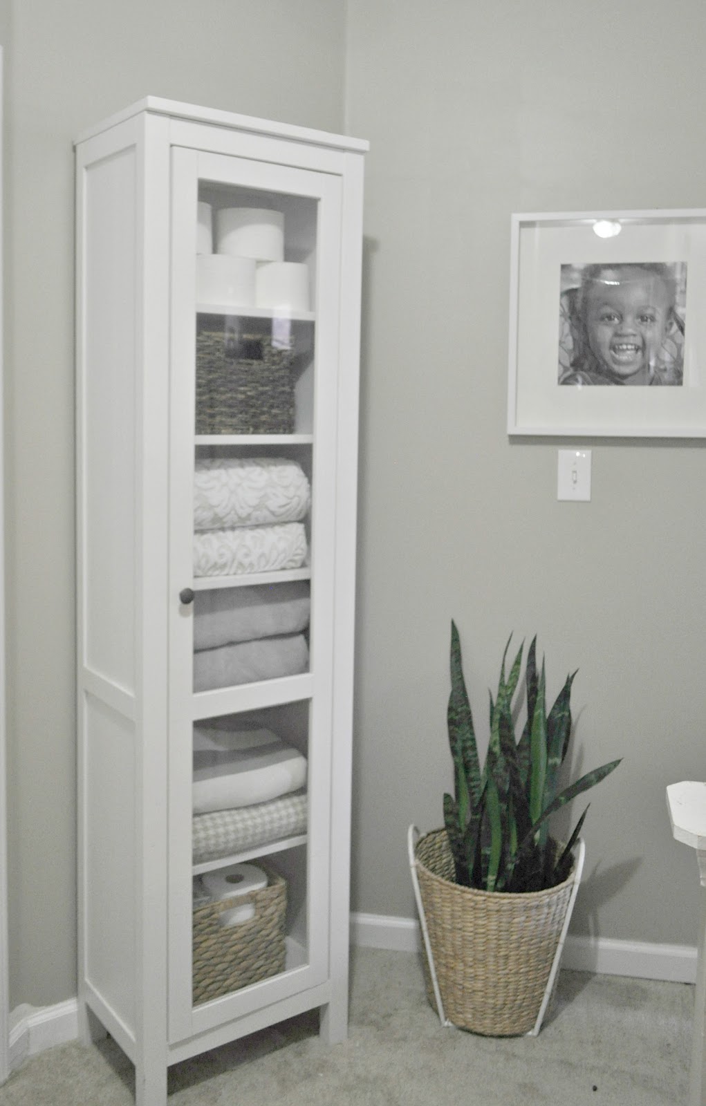 5 Simple Ways to a Pretty Guest Ready Storage Cabinet - Live Pretty on ...