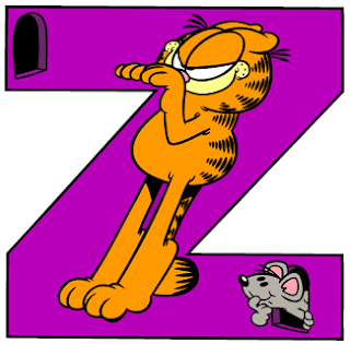 Divertido Abecedario de Garfield. Garfield Abc. - Oh my Alfabetos!