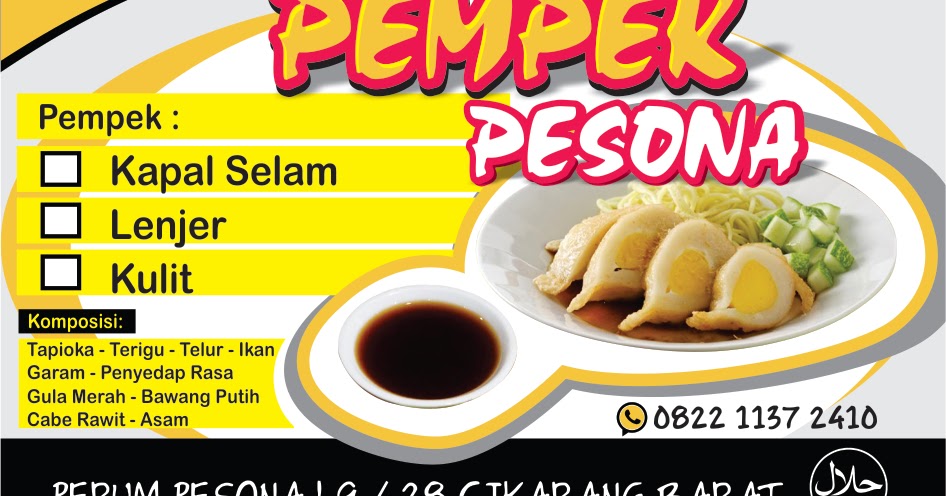 Konsep Terkini 20+ Contoh Stiker Makanan Pempek