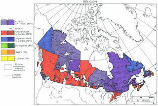 Continuing Counter Reformation: Religious Maps Canada, U.S.A., Central ...