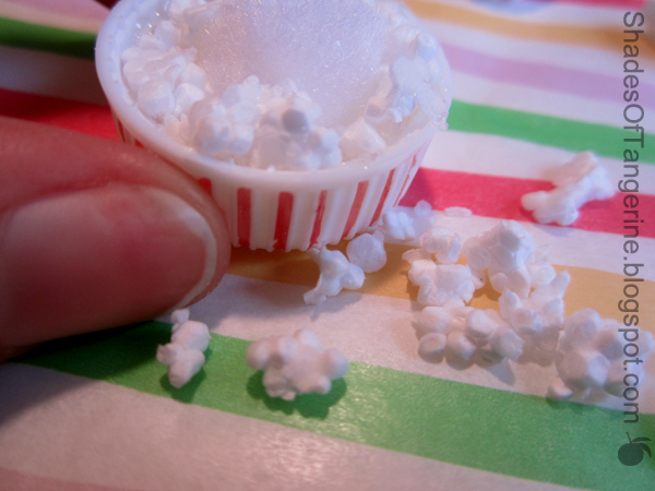 Shades Of Tangerine: Miniature Popcorn Bucket (DIY)