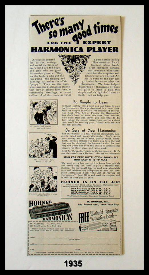 Janela aberta - Blogue de harmonica: Doc's Vintage Harmonica Collectables