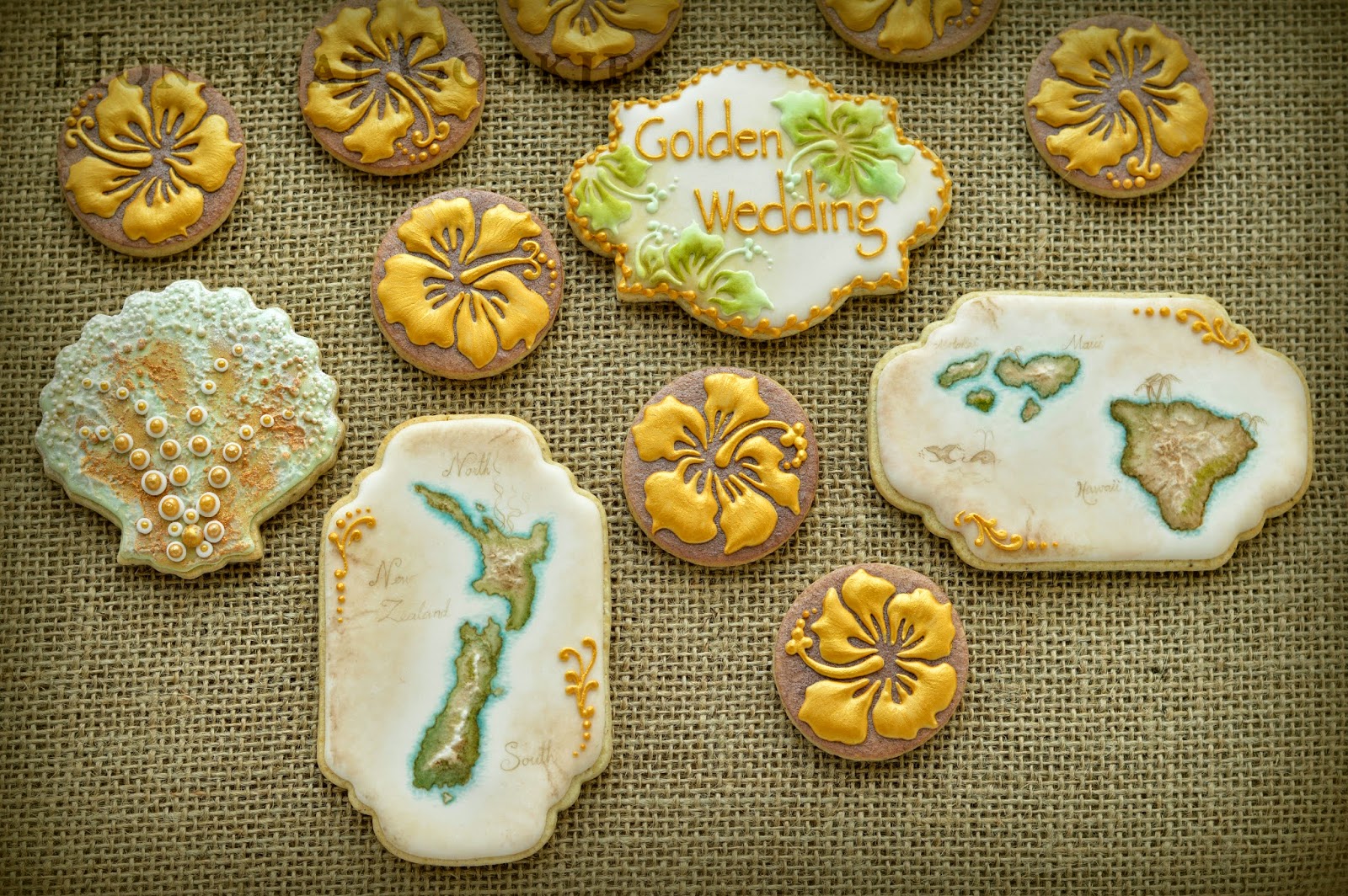 Honeycat Cookies: Travel Cookie Set: Vintage Map Tutorial