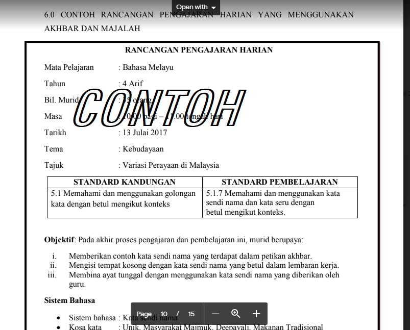 CONTOH ASSIGNMENT UPAH (PENDIDIKAN)