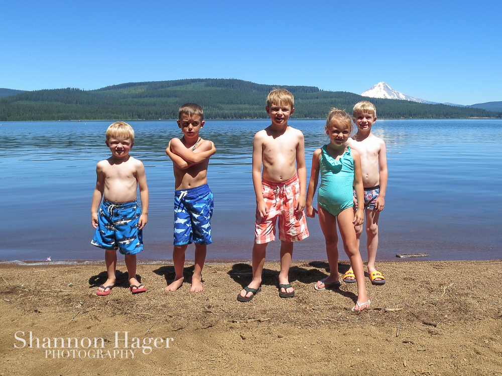 Enjoying Life With 4 Kids: Camping 2013: Swimming in Timothy Lake