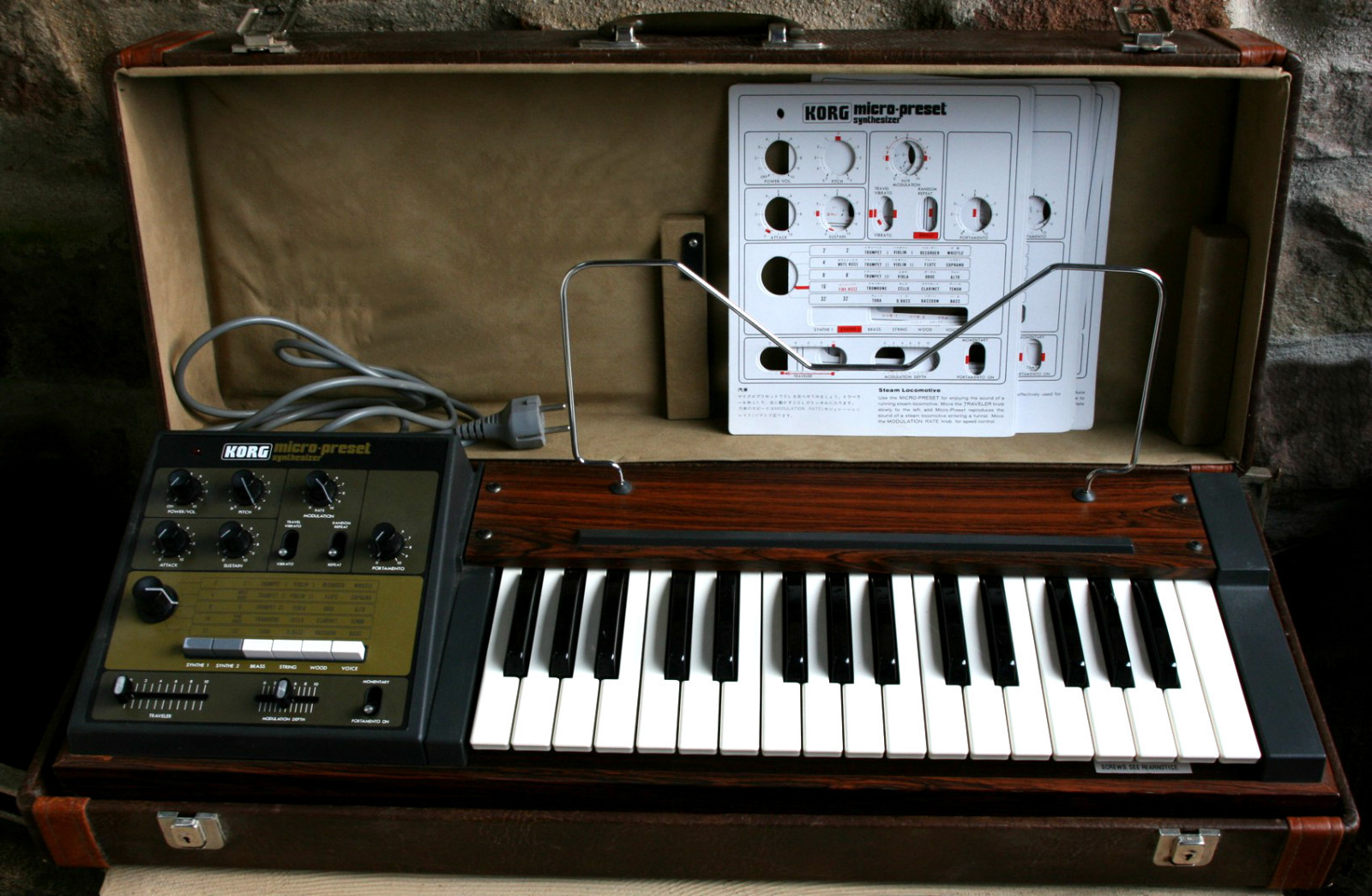 MATRIXSYNTH: Korg Micro Preset M 500 SP with Case & Patch Sheet Overlays