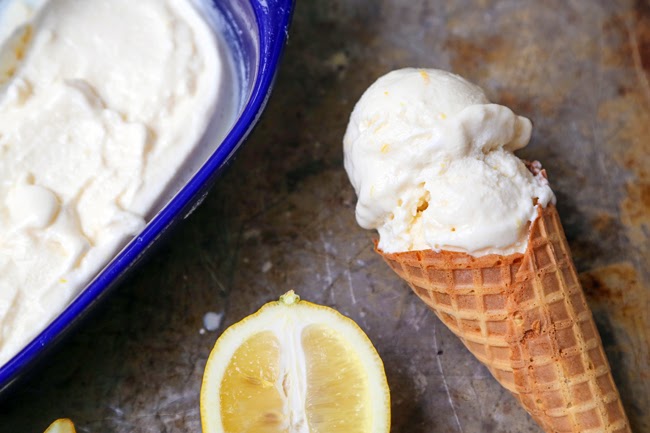 Amanda k. by the Bay: Lemon, Honey and Ricotta Ice Cream