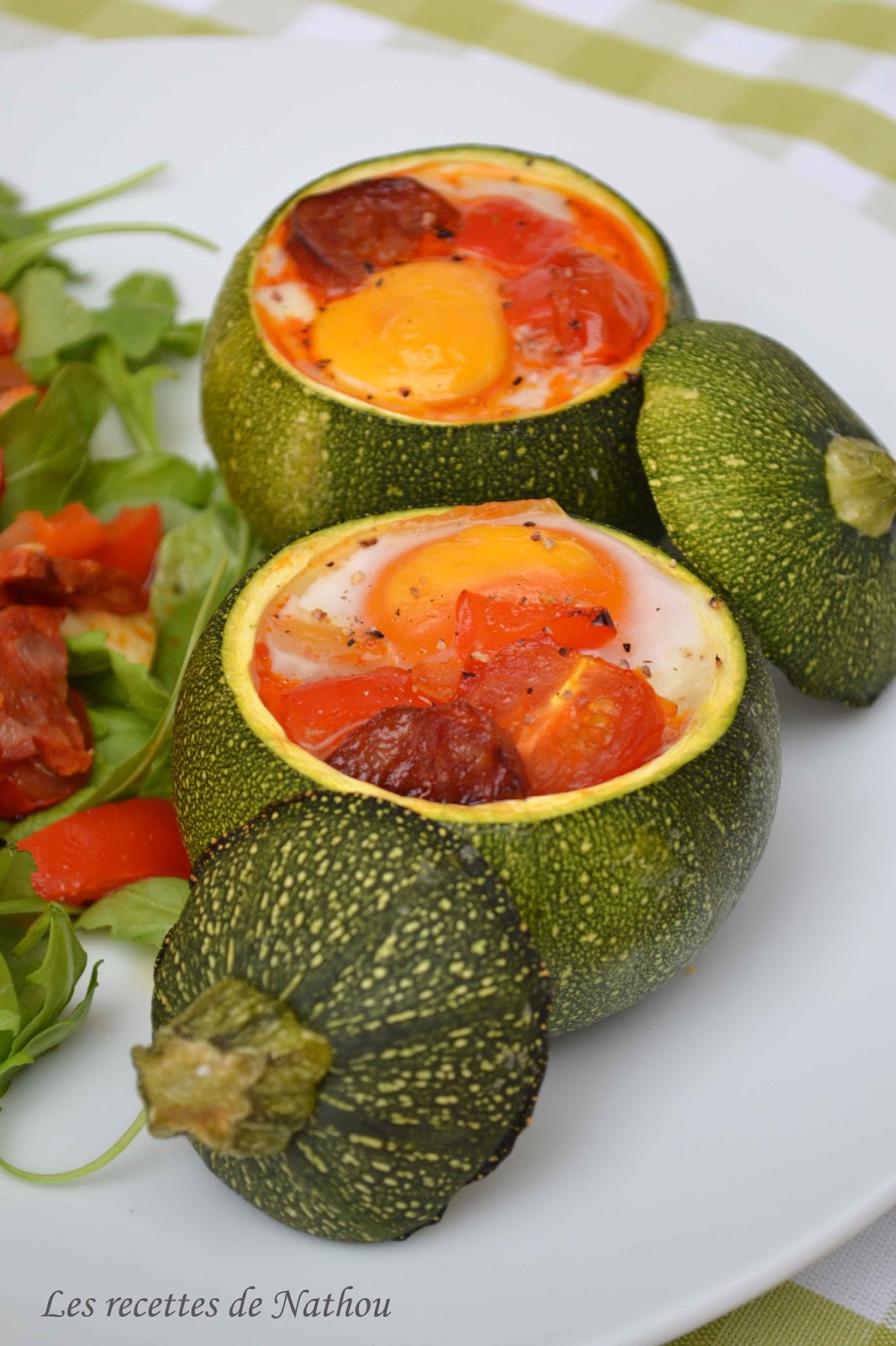 Ma cuisine au fil de mes idées...: Courgettes rondes farcies aux oeufs ...