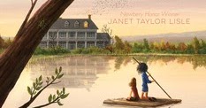 Momo celebrating time to read: Quicksand Pond by Janet Taylor Lisle