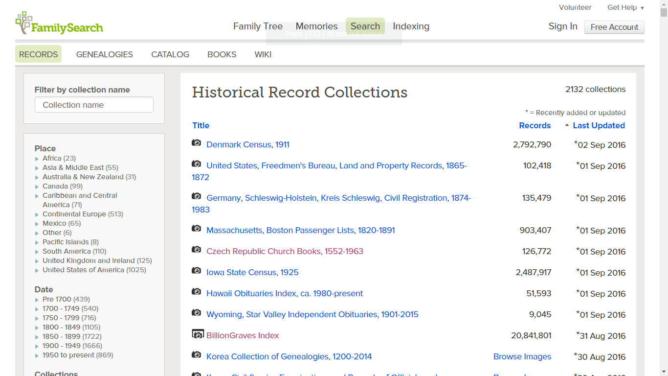 Genea-Musings: Added or Updated Record Collections at FamilySearch.org ...