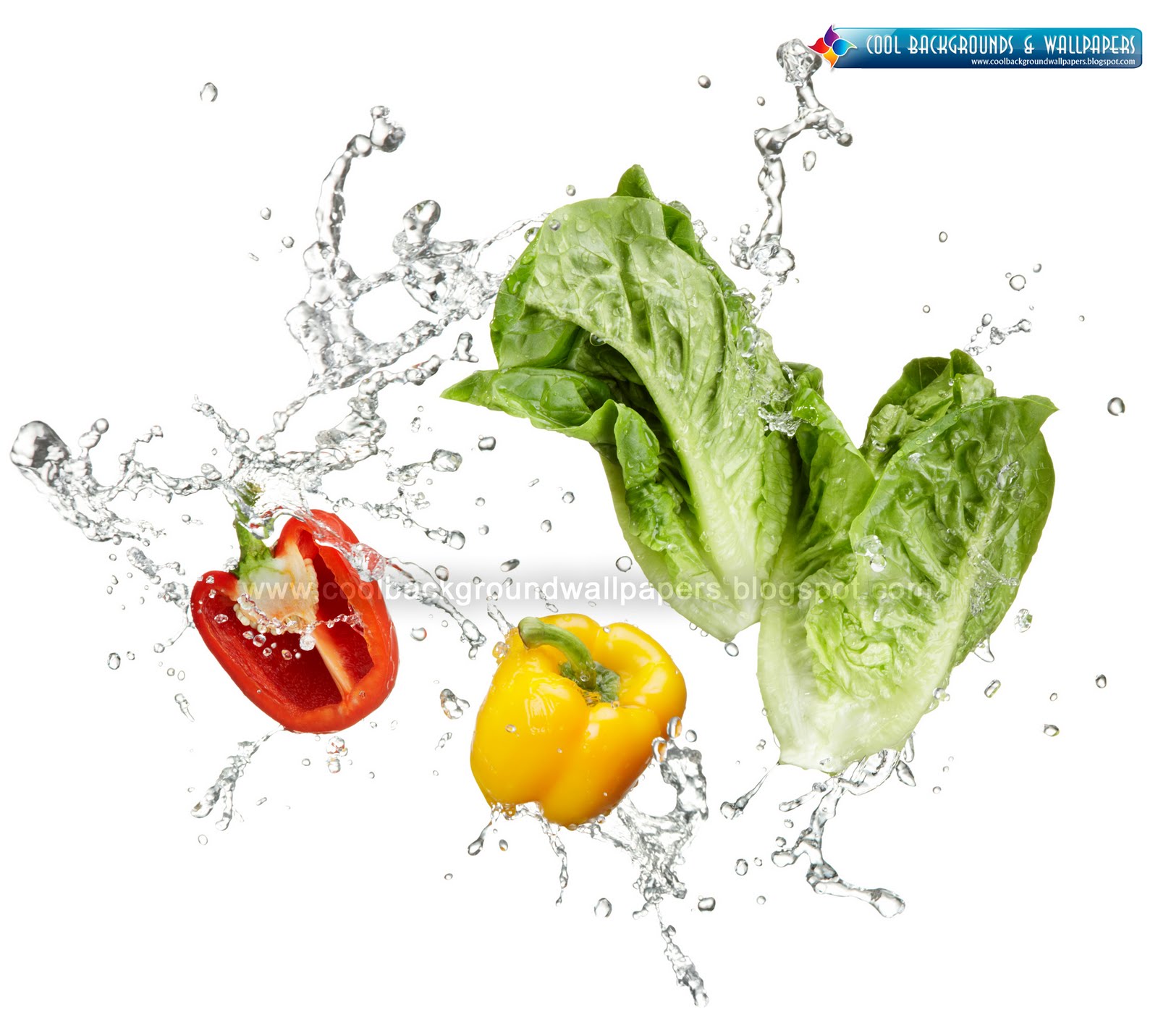 NIm 2011: Vegetable Water Splash HD Wallpapers