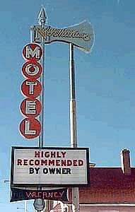 The Plural Of Hyena: Funny Hotel/Motel Signs
