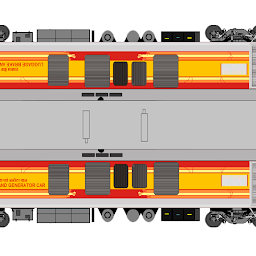 Indian railways paper model