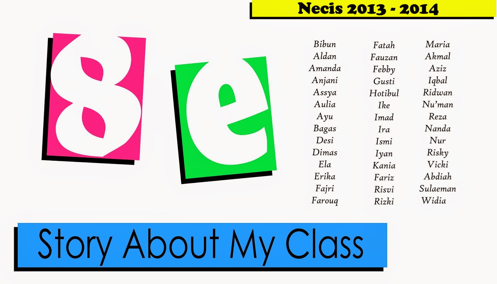 My Class 8E | Numbran's Zone