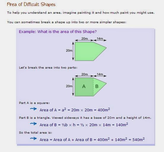 So Many Shapes So Little Time!!!: Area Of A......