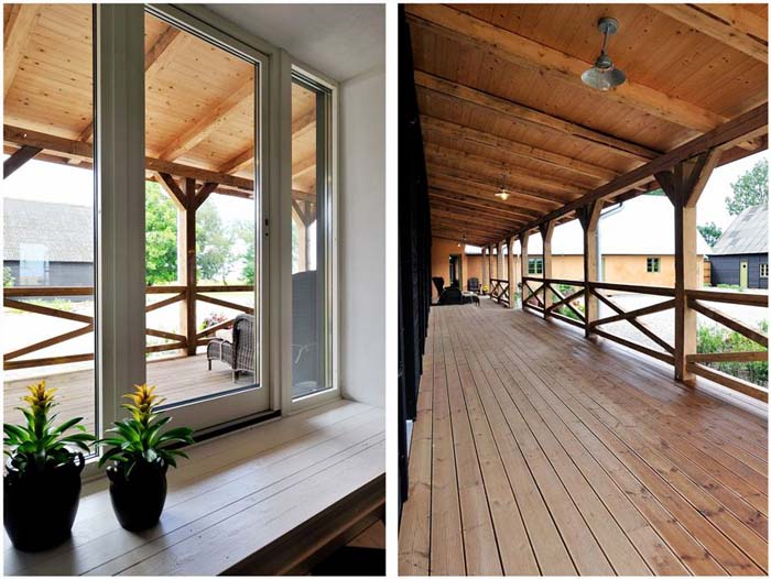 Keltainen talo rannalla: Puu pääosassa