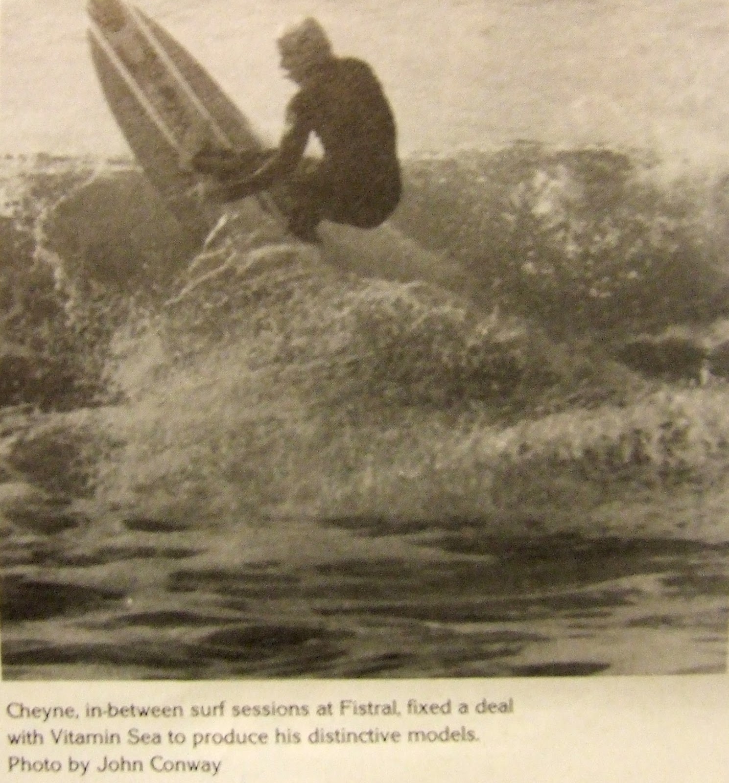 vintage surfboard collector UK: Cheyne Horan by CJ