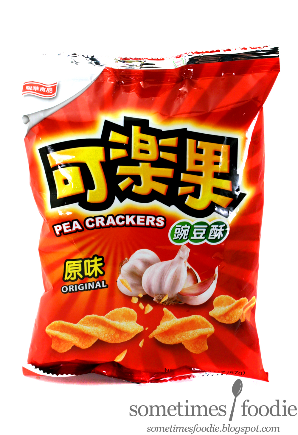 Sometimes Foodie: Pea Crackers (Original Garlic Flavor)- Asian Food ...