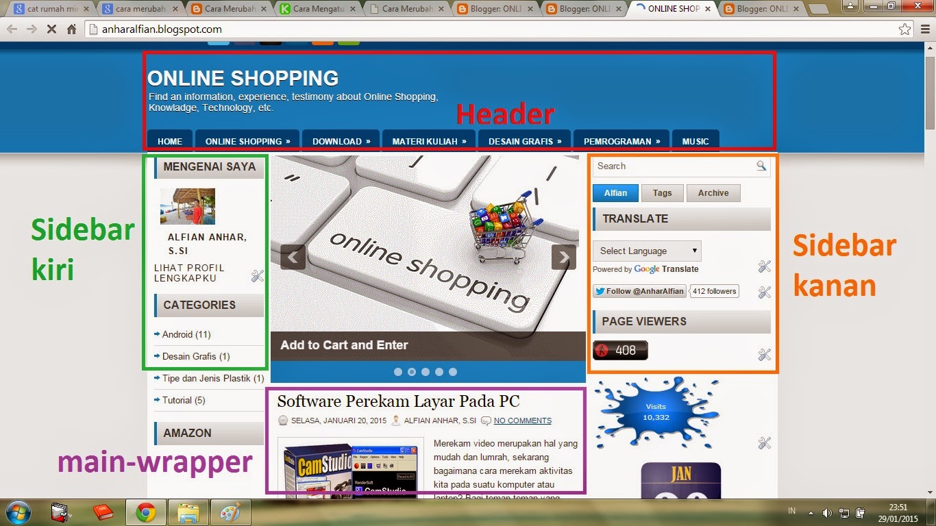 VIN STORE BALI: Cara Merubah Ukuran Halaman Blog Dengan Mudah