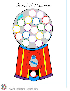 {Gumball Machine Pompom Template}