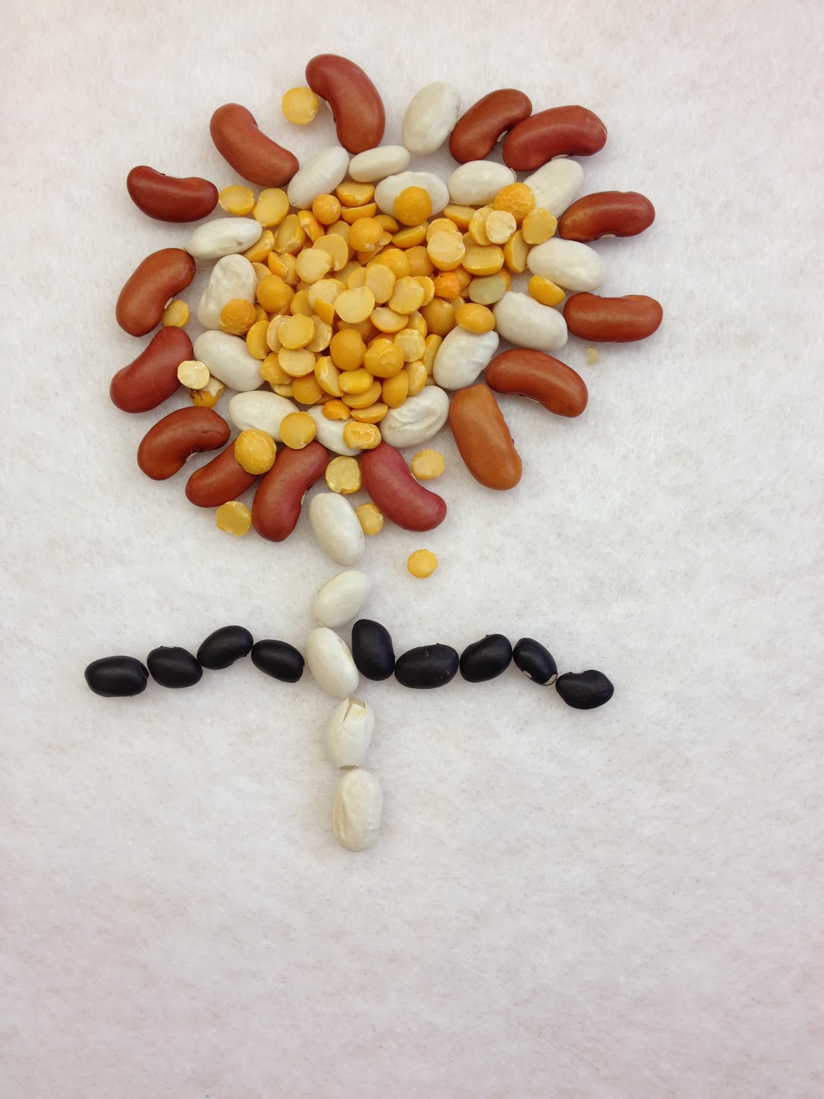 Reggio Art Room: Bean Mosaics