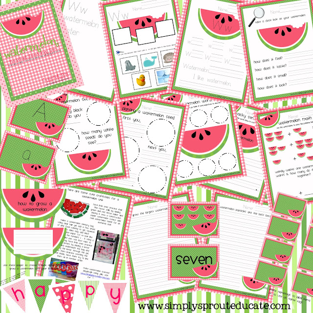 W is for Watermelon - Simply Sprout