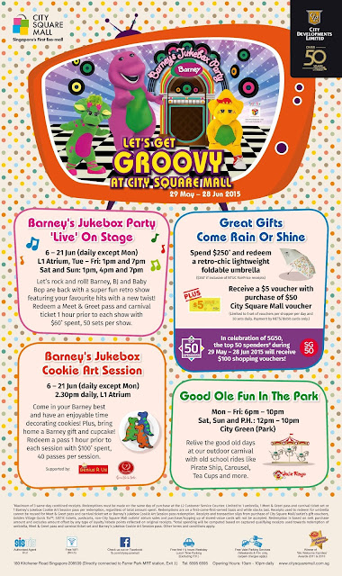 City Square Mall: Barney's Jukebox Party "Live" On Stage