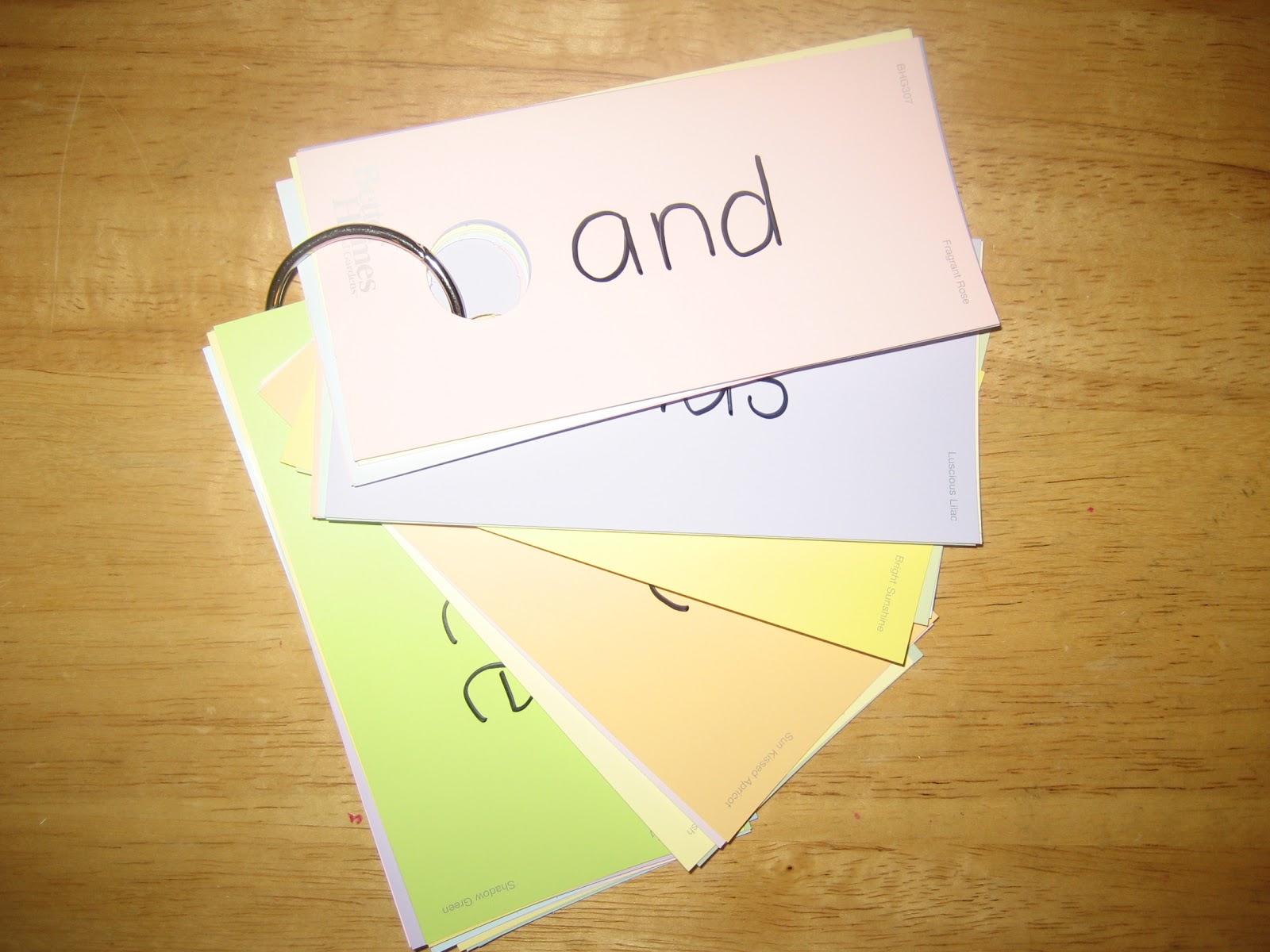 Kinder Doodles: Paint Sample Word Rings