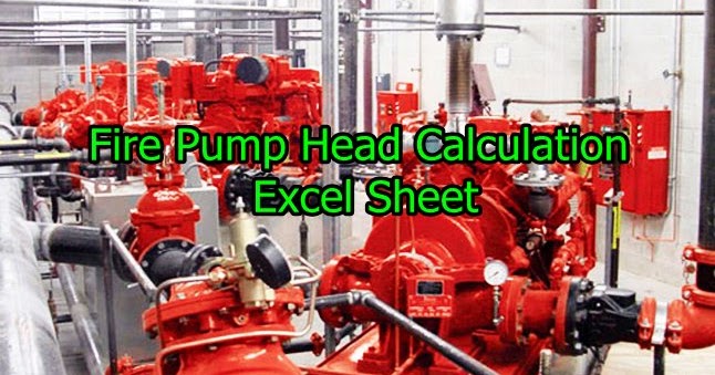 Download Fire Pump Head Calculation Excel Sheet