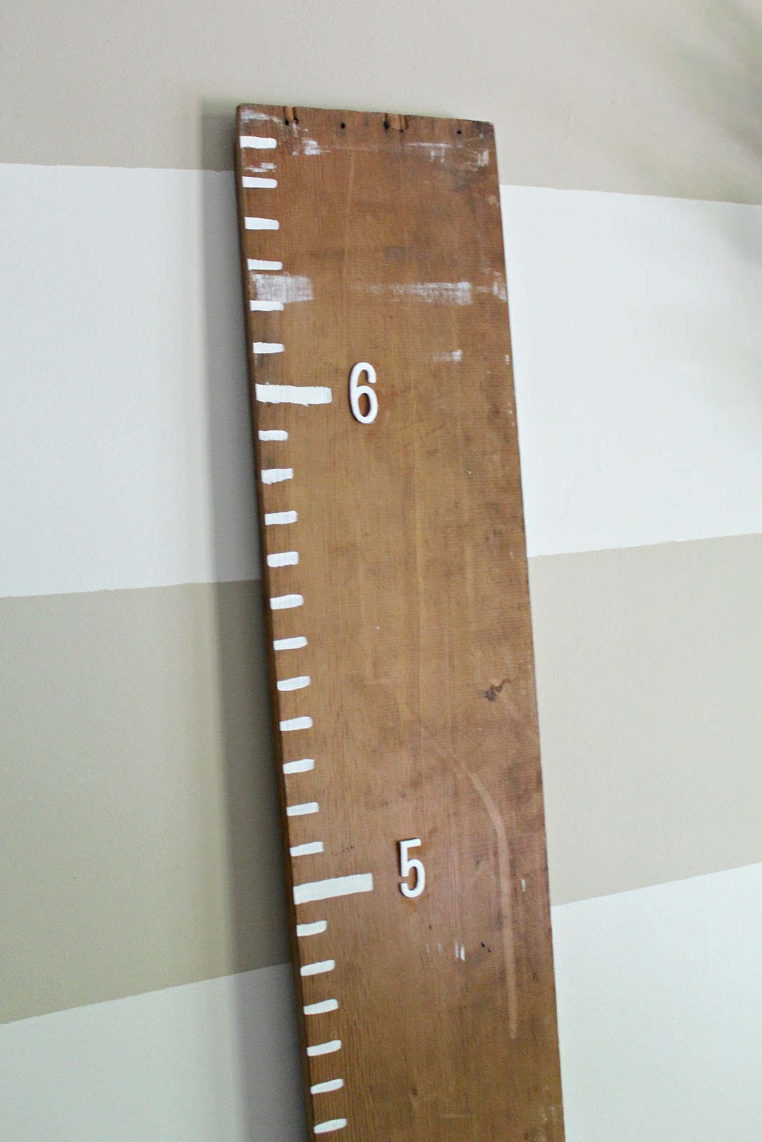 Ten June: DIY Wooden Growth Chart