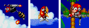 Sonic 3 Unlocked: Knuckles in Sonic 2: player sprites
