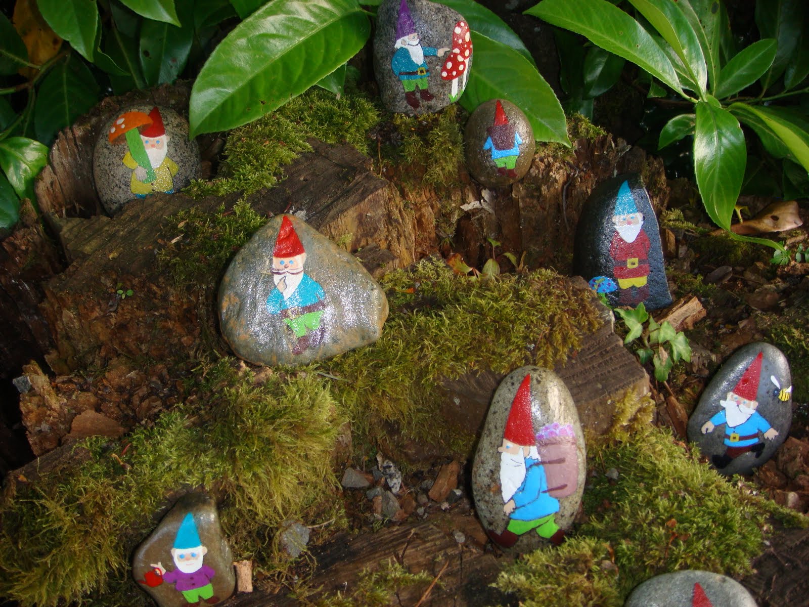 Catherine Prime: gnomes painted on rocks