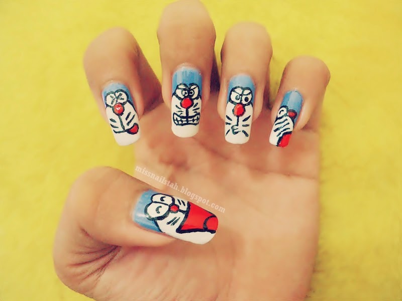 ♥ CC's NAILS ♥: My Doraemon Nail Art