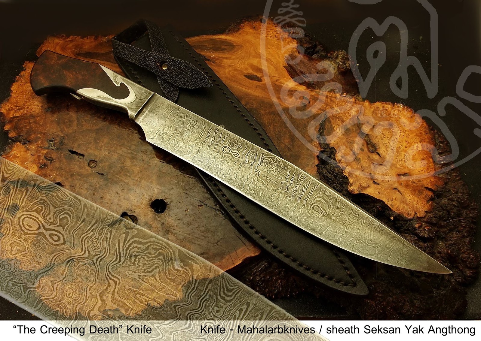 "The Creeping Death" Integral Damascus Keyhole Knife *SOLD OUT ...