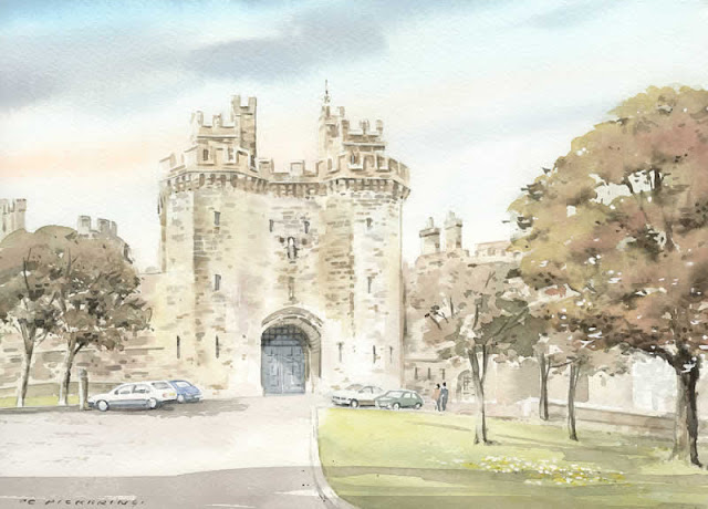 Morecambe & Lancaster Watercolour Prints: Lancaster Castle