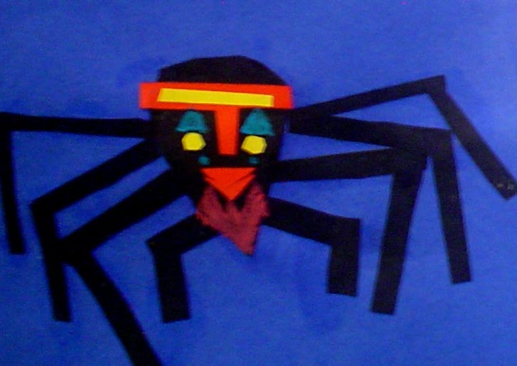 Lessons from the Art Room: Anansi Collages
