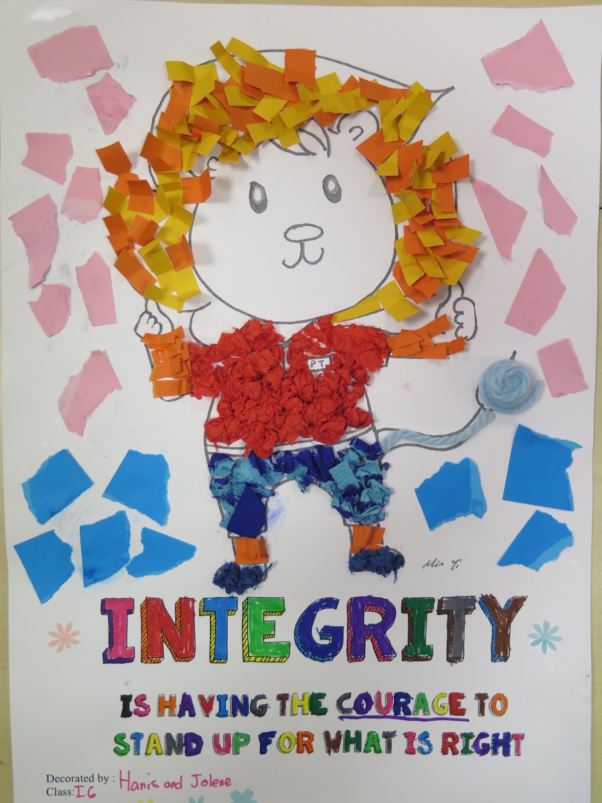 Pei Tong Primary School Art: P3 Camp Integrity