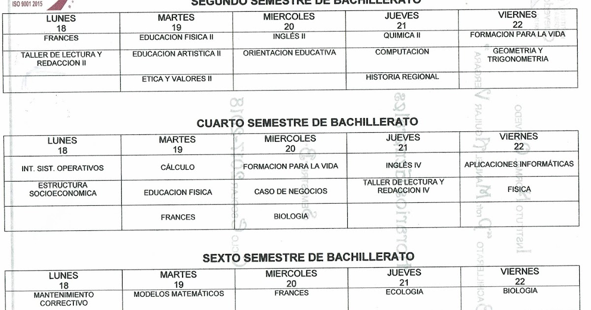 Examenes Semestrales